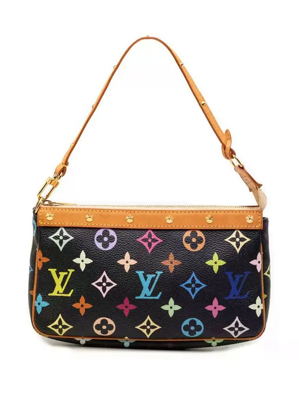 LOUIS VUITTON 2004 Monogram Multicolore Pochette Accessoires - Black
