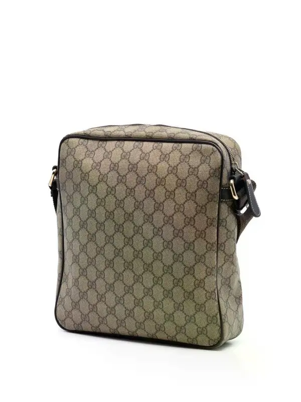 Gucci Gg Supreme Crossbody Bag - Brown