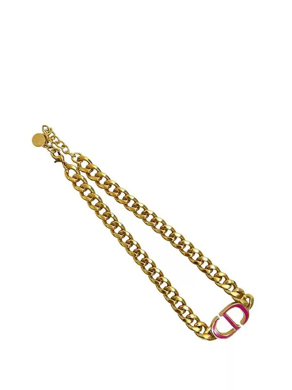 Dior Cd Logo Chain Necklace - Gold