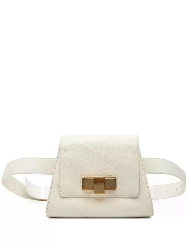 Bottega Veneta 2012-2025 Geometric Belt Bag - White