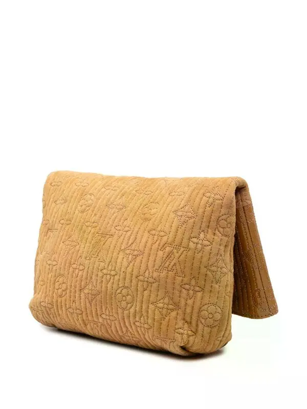 LOUIS VUITTON 2008 Monogram Motard After Dark Clutch - Brown