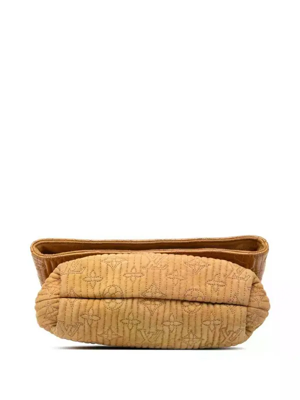 LOUIS VUITTON 2008 Monogram Motard After Dark Clutch - Brown