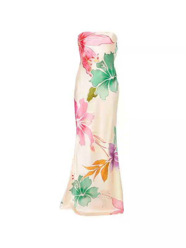 Retrofete Floral Print Maxi Dress