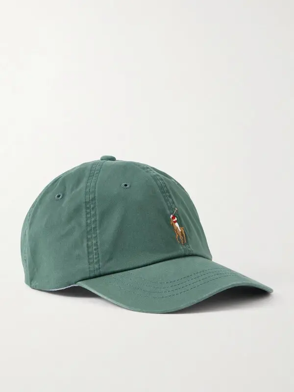 Polo Ralph Lauren Cotton-blend Twill Baseball Cap - Green