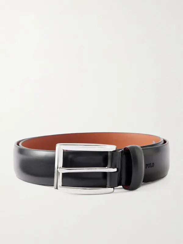 Polo Ralph Lauren 2.54cm Leather Belt - Black