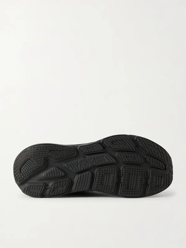HOKA® Bondi 7 Rubber-trimmed Mesh Running Sneakers - Black