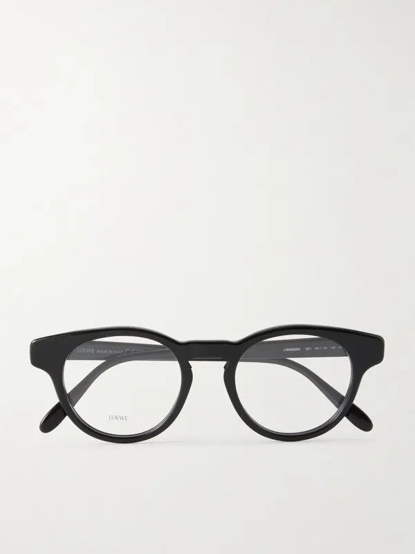 Loewe Round-frame Acetate Eyeglasses - Black