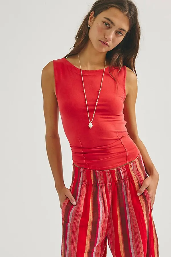 Free People Long Pendant Freshwater Pearl Necklace - Ivory