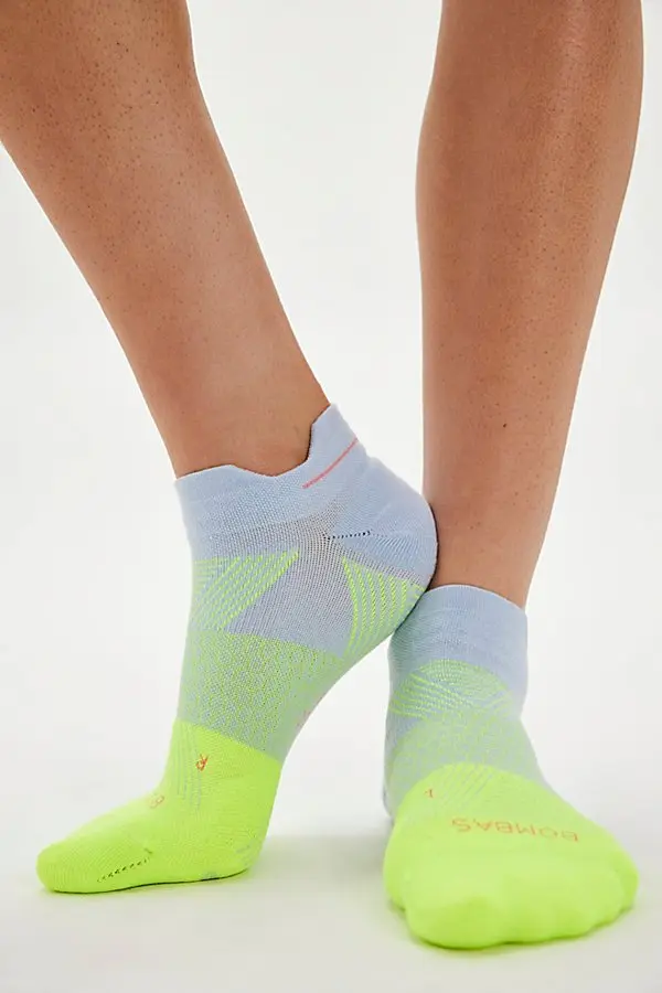 BOMBAS Colorblock Run Ankle Socks - Sail Blue