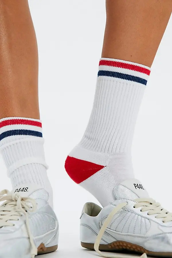 AMERICAN TRENCH The Kennedy Crew Socks - Classic White