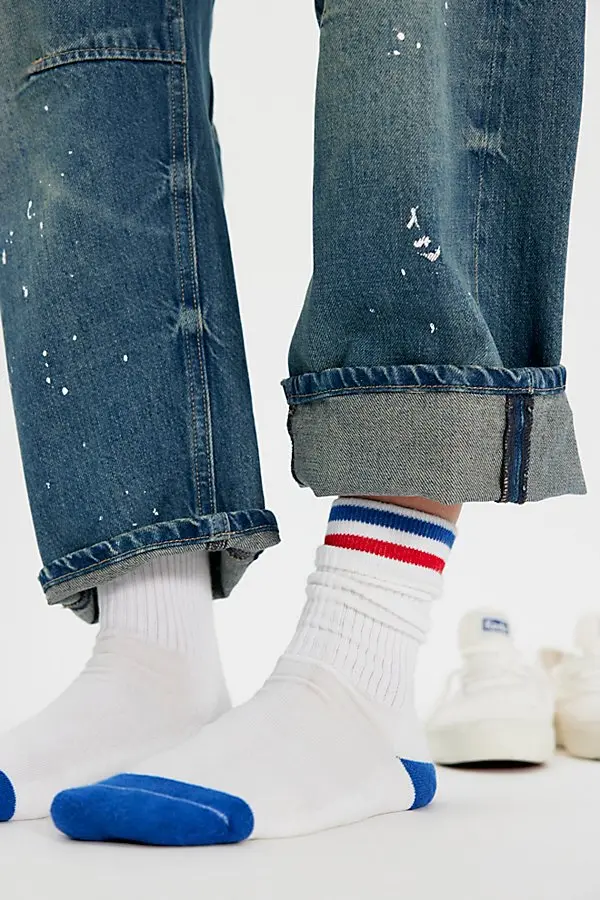 AMERICAN TRENCH The Kennedy Crew Socks - Summer White