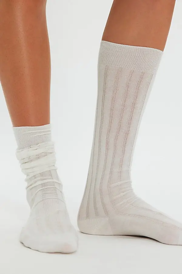 Maria La Rosa Bio College Socks - White