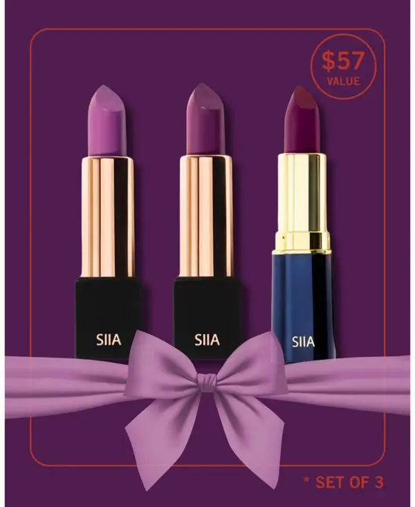SIIA COSMETICS 3-pc. Muse Lip Trio Set - Purple Mood