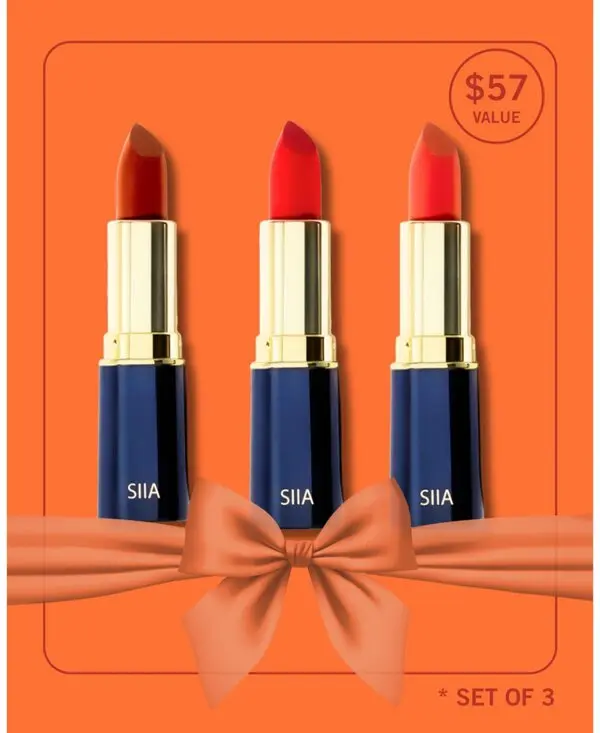 SIIA COSMETICS 3-pc. Muse Lip Trio Set - Sunset Orange
