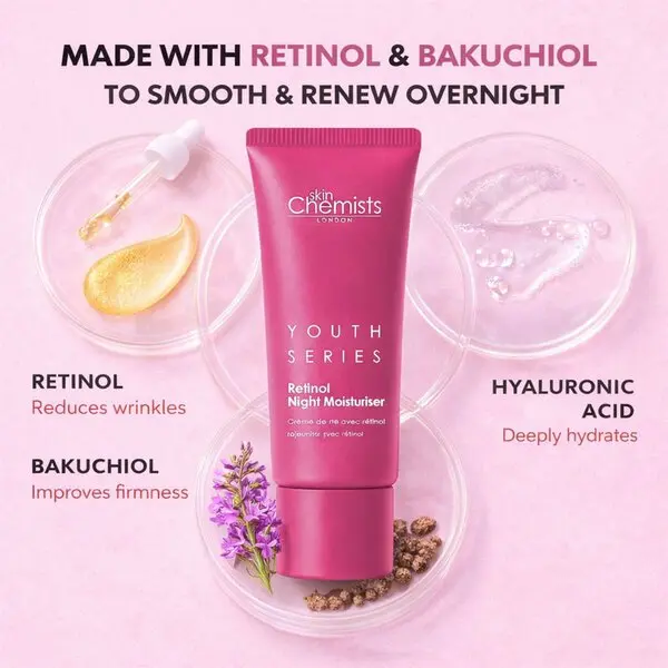 SKIN CHEMISTS Retinol Bakuchiol Night Moisturizer 50ml