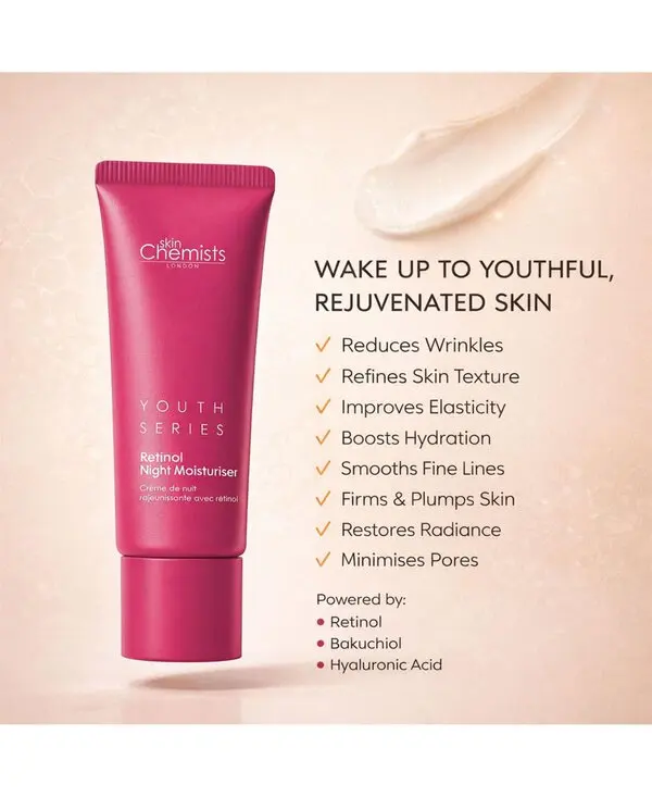SKIN CHEMISTS Retinol Bakuchiol Night Moisturizer 50ml