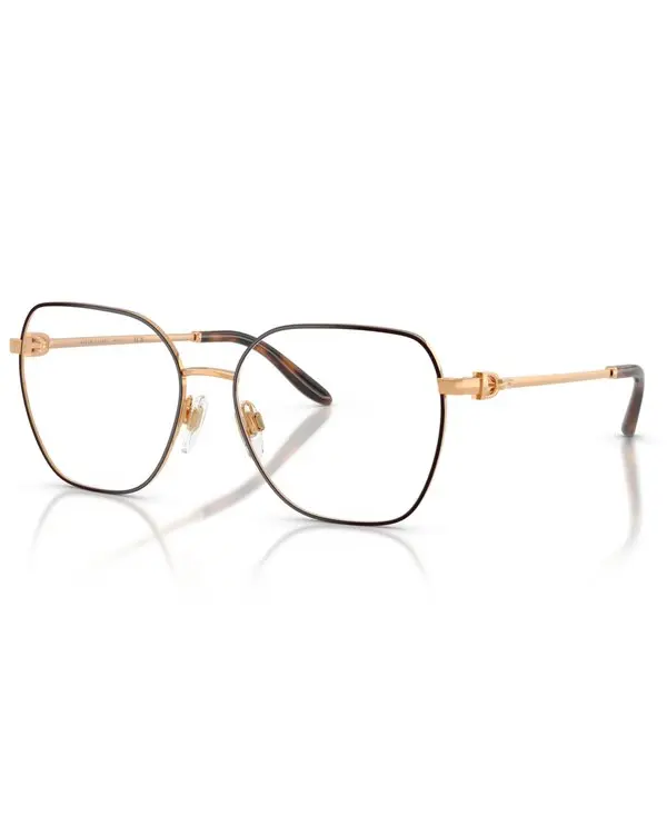 Ralph Lauren Square Eyeglasses - Brown,antique Gold