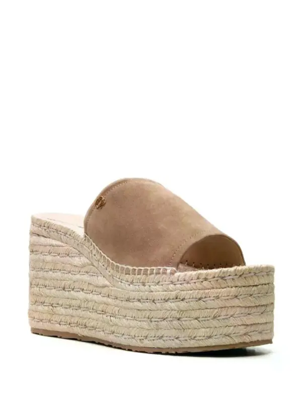 GIANVITO ROSSI Suede Espadrille Slides
