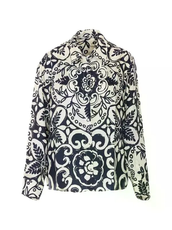 MAURIZIO PECORARO Printed Long-sleeved Shirt