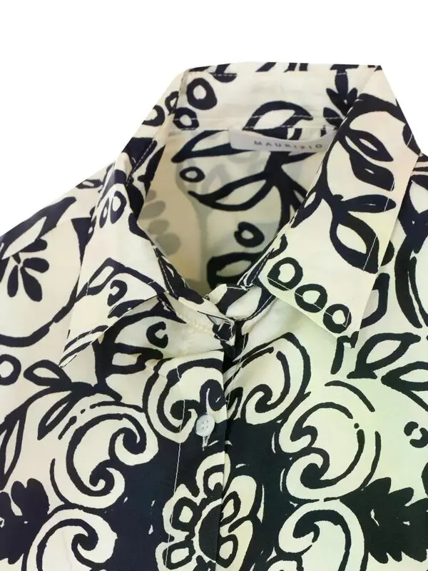 MAURIZIO PECORARO Printed Long-sleeved Shirt