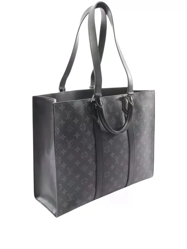 LOUIS VUITTON 2021-2026 Monogram Eclipse Sac Plat 24h Tote Bag