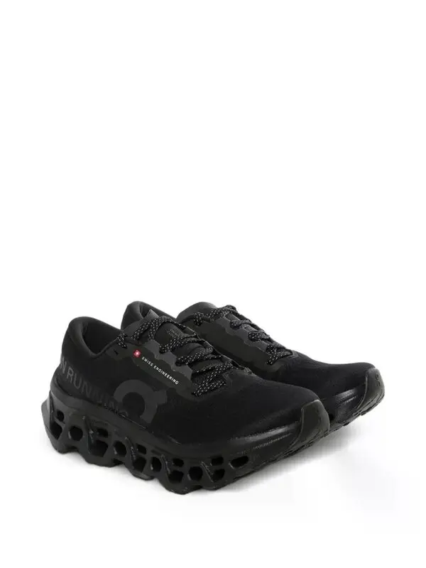 On Cloudmonster 3 Logo-print Sneakers - Black