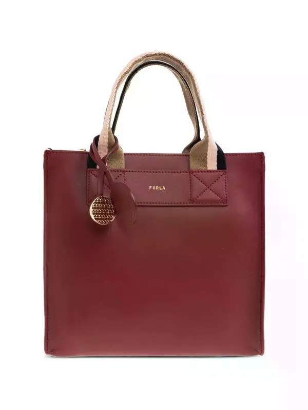 Furla Leather Tote Bag - Red