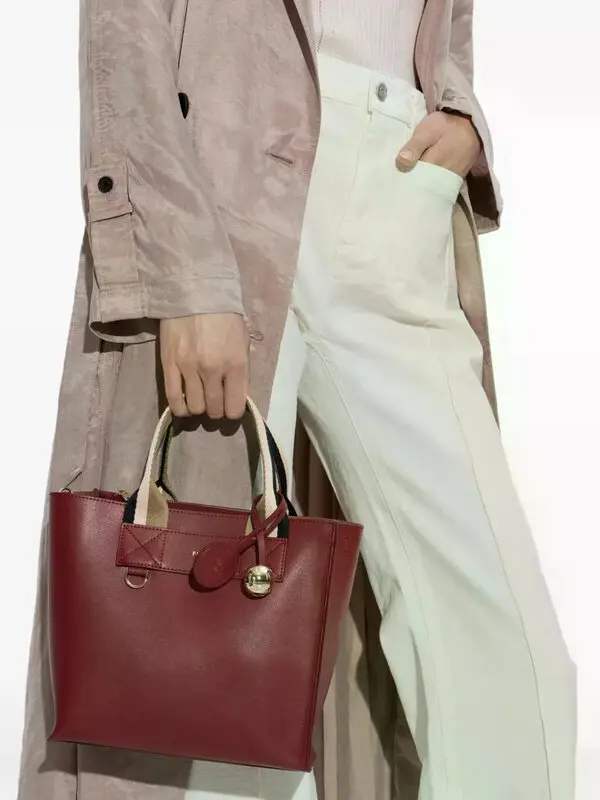 Furla Leather Tote Bag - Red