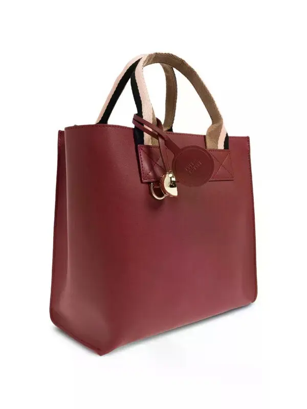 Furla Leather Tote Bag - Red