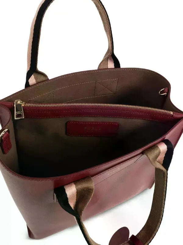 Furla Leather Tote Bag - Red