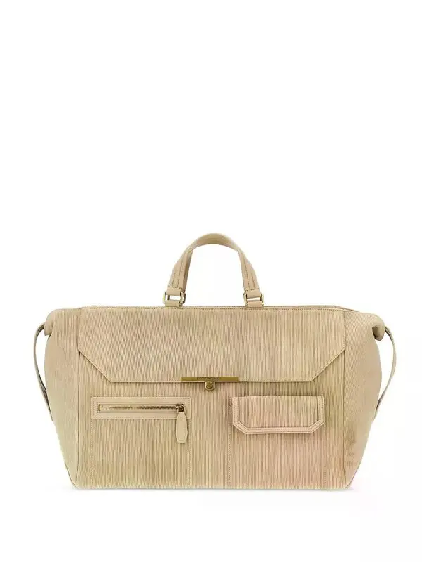 Emporio Armani Corduroy Travel Bag - Grey