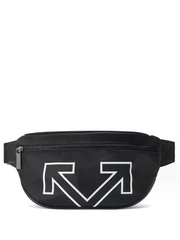 Off-White Heritage Belt Bag With Signature Detailing - Black