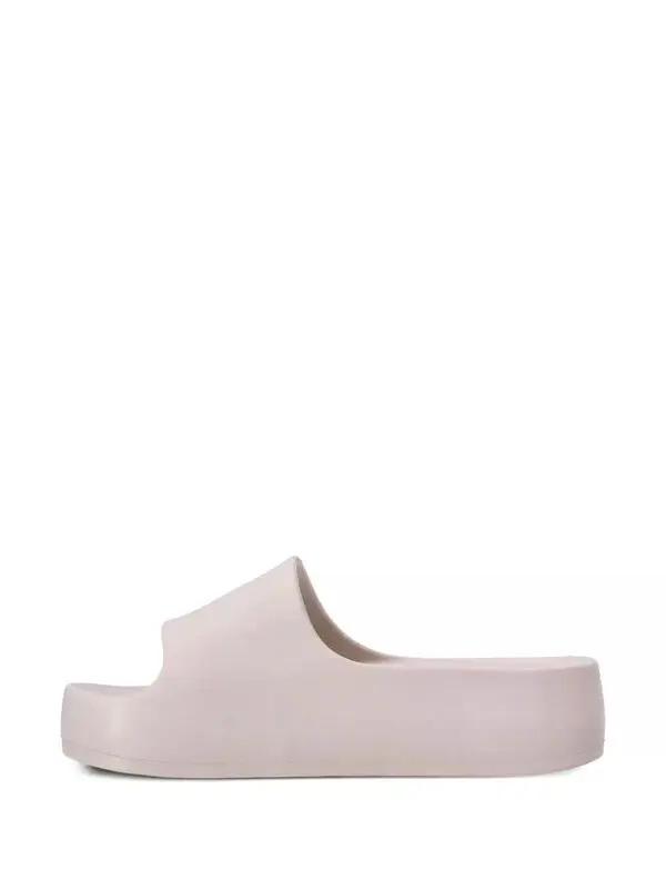 Karl Lagerfeld Logo-print Flat Slides - Neutrals