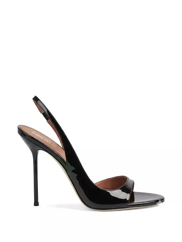 Paris Texas Slingback Open-toe Pumps - Black