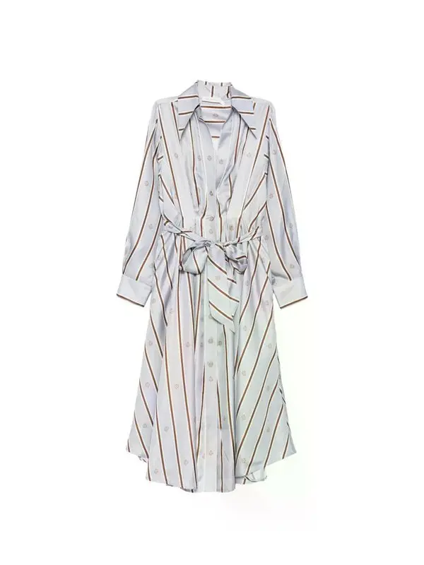 Zimmermann Striped Tie Shirt Dress