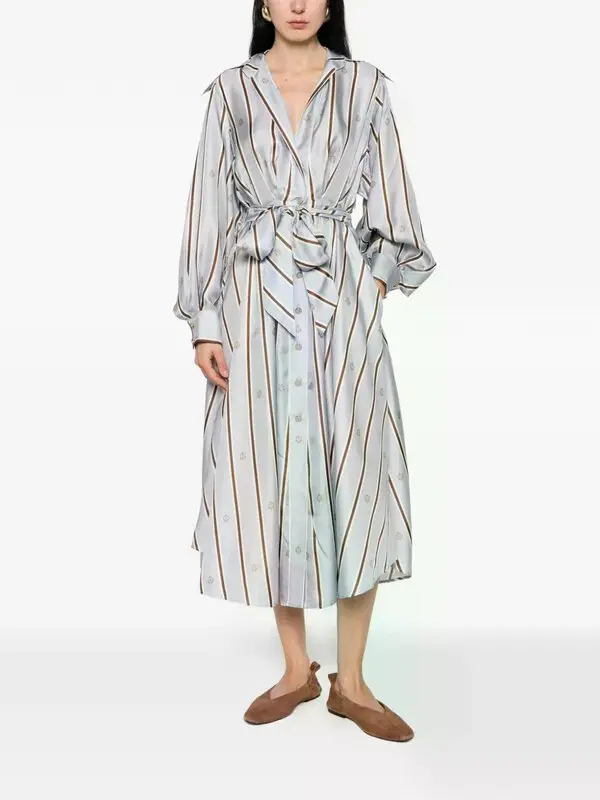 Zimmermann Striped Tie Shirt Dress
