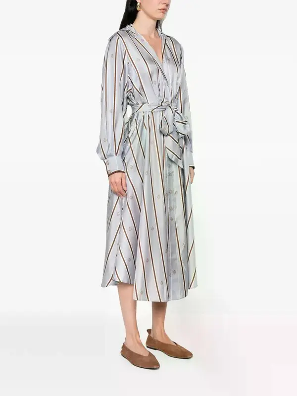 Zimmermann Striped Tie Shirt Dress