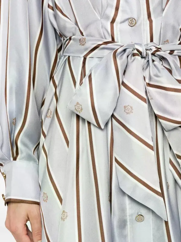 Zimmermann Striped Tie Shirt Dress