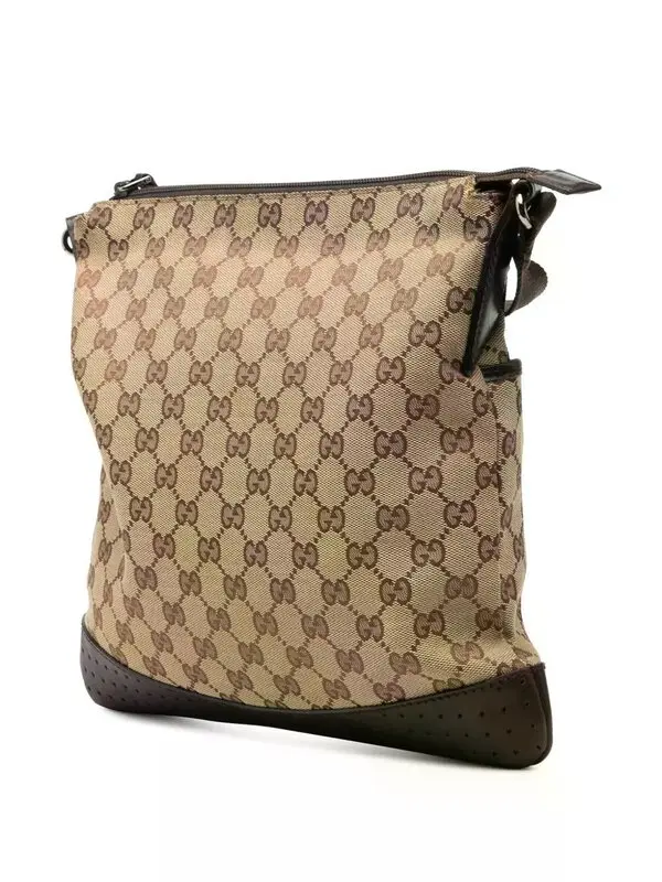 Gucci Gg Canvas Crossbody Bag - Brown