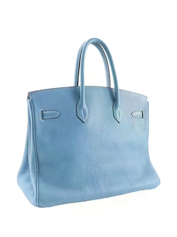 Hermès 2003 Clemence Birkin Retourne 35 Handbag - Blue
