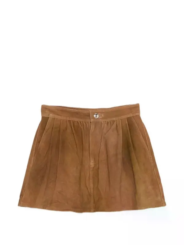 Maje Suede Mini Skirt