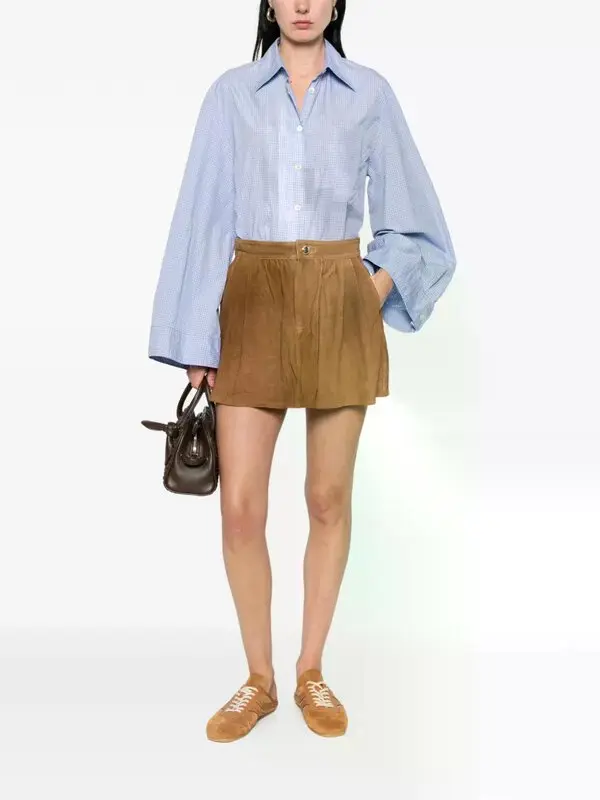 Maje Suede Mini Skirt