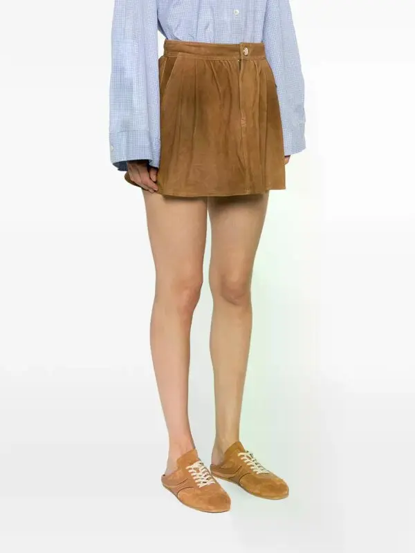 Maje Suede Mini Skirt