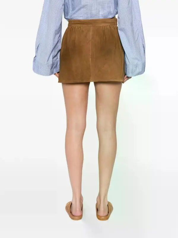 Maje Suede Mini Skirt