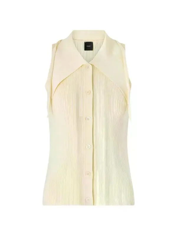 Pinko Button-up Ribbed Top