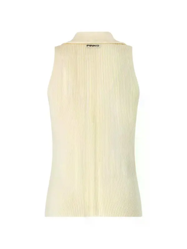 Pinko Button-up Ribbed Top