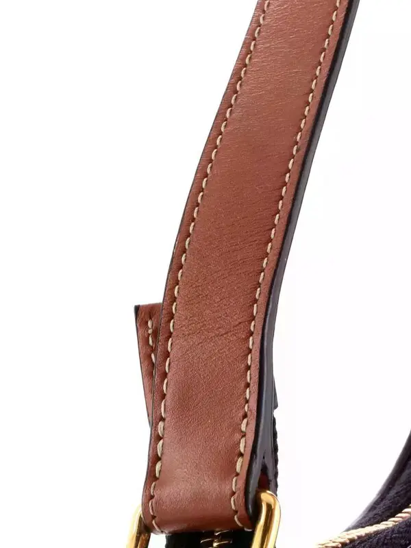 Celine Ava Bag Triomphe Coated Canvas Hobo Bag - Brown