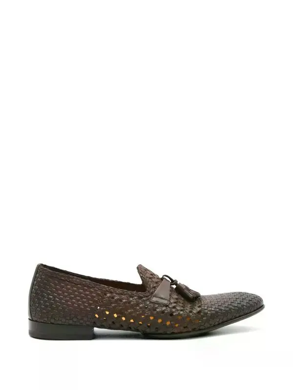 DOUCAL'S Woven Tassel Loafers