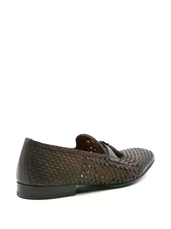DOUCAL'S Woven Tassel Loafers