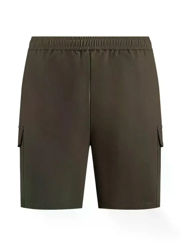 Manière De Voir Technical Cargo Shorts With Drawstring Waistband - Green